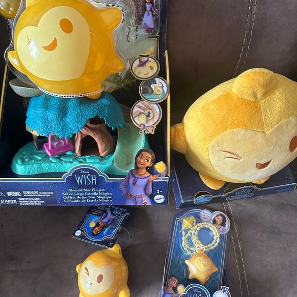 Disney | Toys | Disney Wish Star Plush Toy Yellow | Poshmark